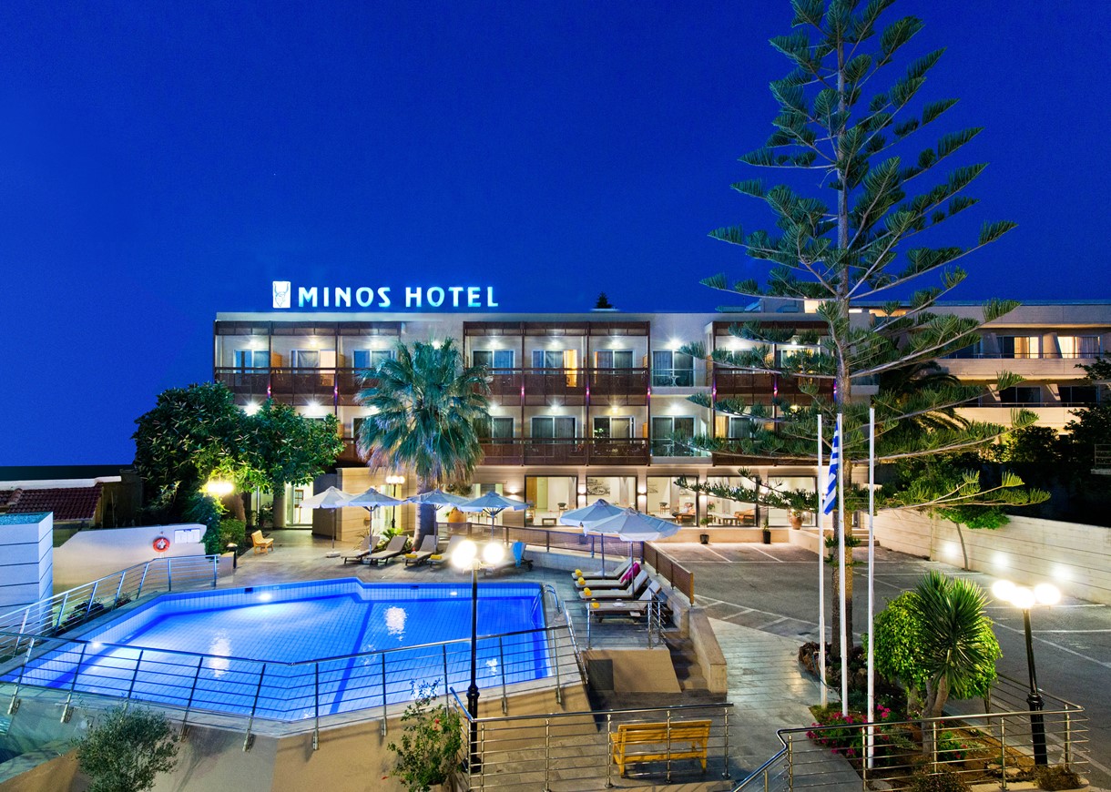 Minos Hotel in Rethymno Crete: 4 star hotel rethymno, hotel minos crete ...